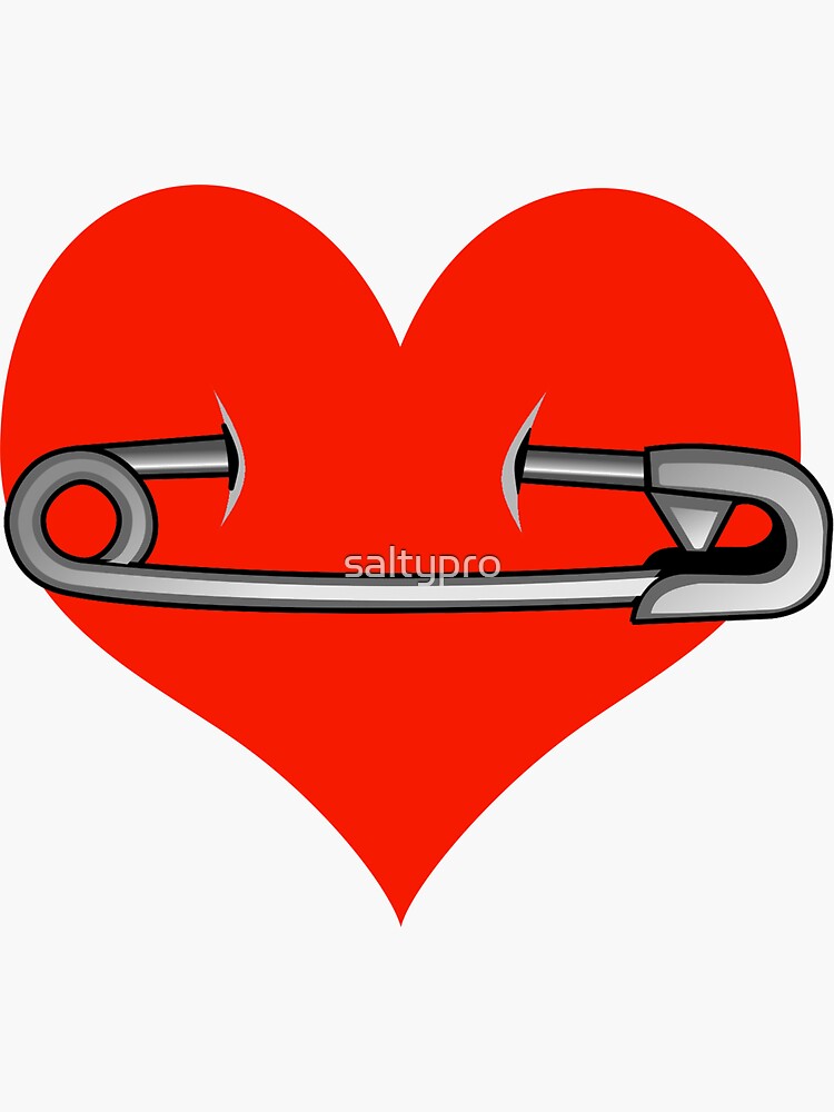 Safety Pin for love Sticker