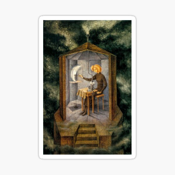 "Remedios Varo | Celestial Pablum (Papilla Estelar) | " Sticker for ...