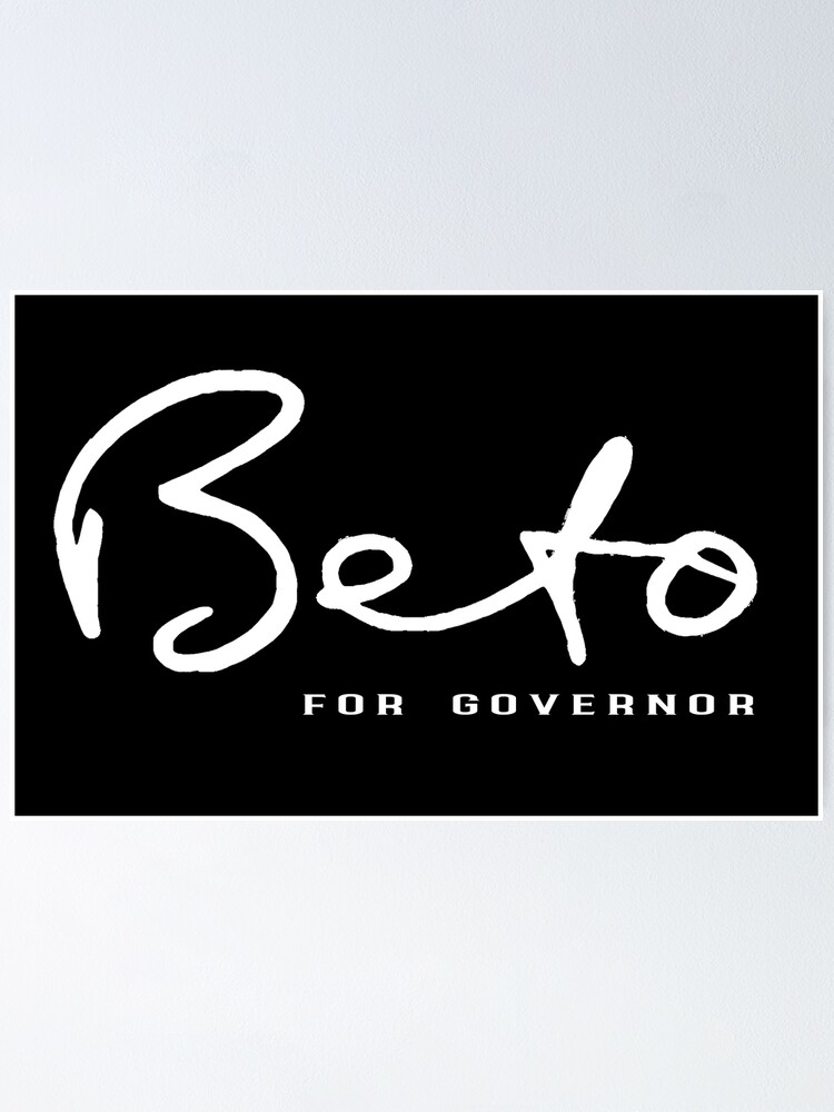 "Beto 2022 For Governor Texas Signature" Poster for Sale by hamidchykry ...