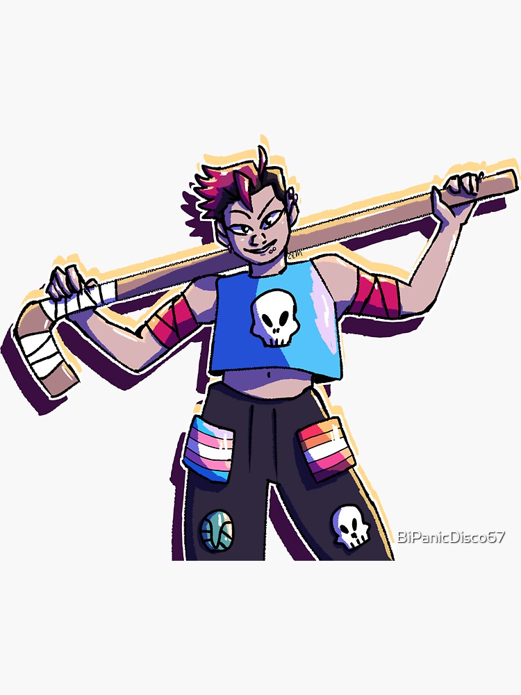 "Rottmnt Casey Jones Looking Rad!! Transparent" Sticker for Sale by ...