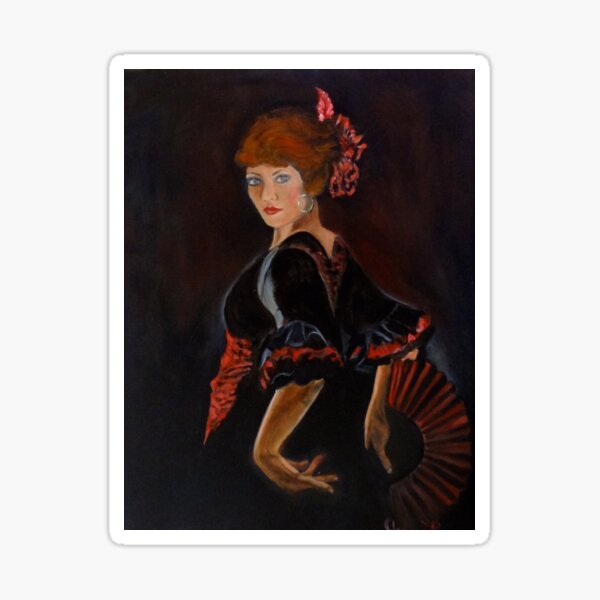 "Spanish Dancer" Sticker by jennyleeandjim | Redbubble