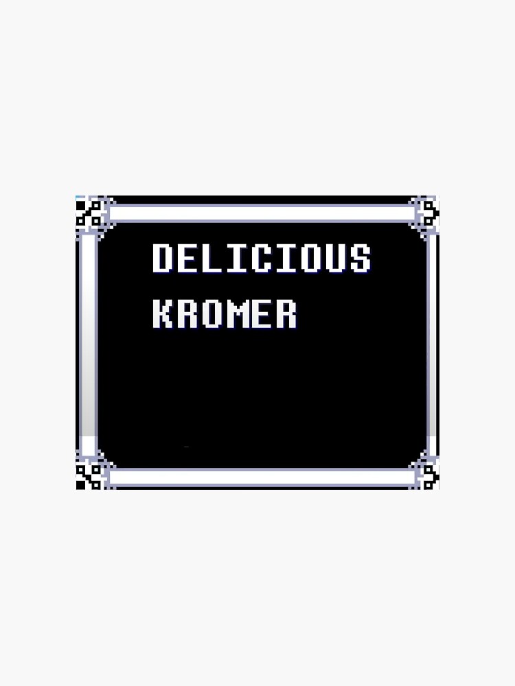 "Spamton store quote - DELICIOUS KROMER" Sticker for Sale by ...