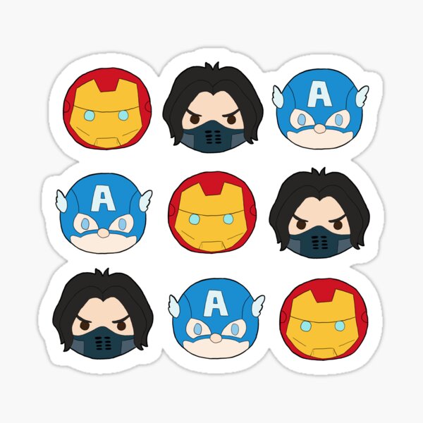 "The Trio" Sticker for Sale by panna-acida | Redbubble