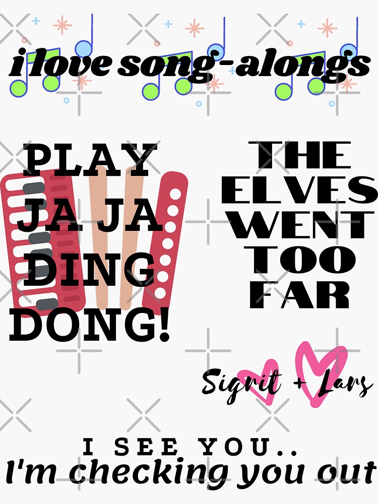 "Eurovision Sticker Pack - Version 4 -by Boo-da-chay" Sticker for Sale ...