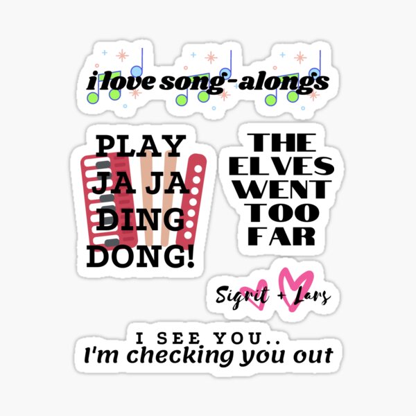 "Eurovision Sticker Pack - Version 4 -by Boo-da-chay" Sticker for Sale ...