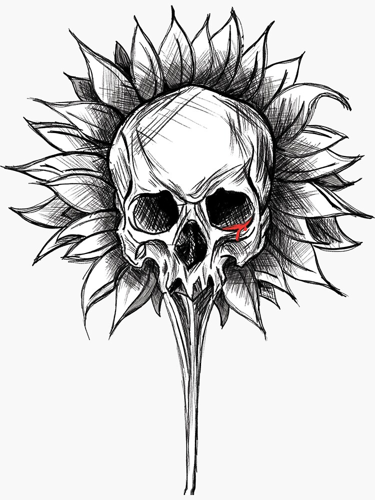 "Death Daisy" Sticker by Revolution9GD | Redbubble