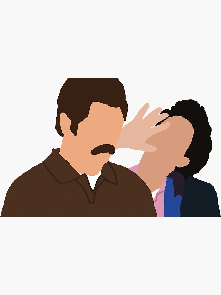 "Jean Ralphio / Ron Swanson" Sticker for Sale by Maxerson | Redbubble