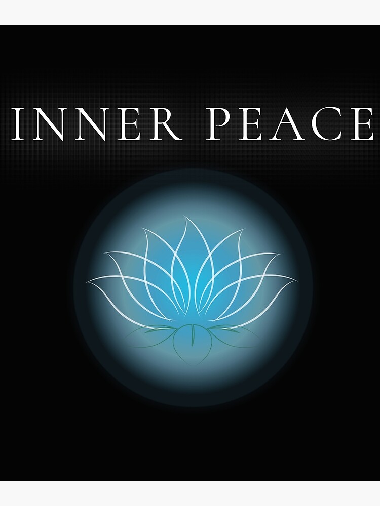 "Inner Peace Lotus Flower type L design" Poster for Sale by ...