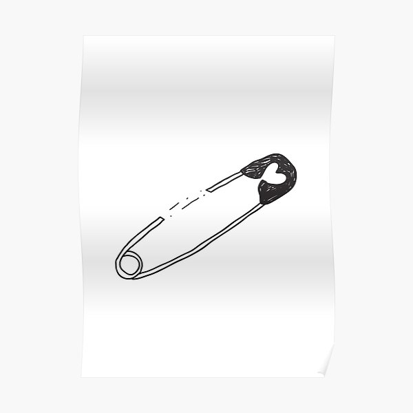 "Safety pin" Poster by kostolom3000 | Redbubble