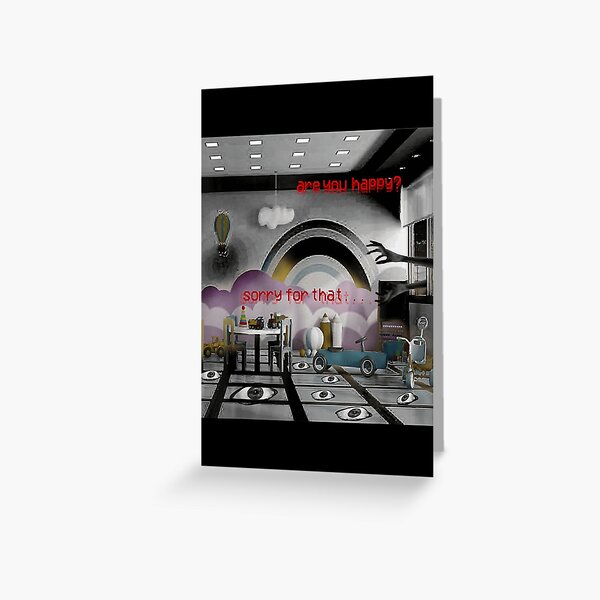 "Weirdcore Aesthetic Dreamcore Creepy Shadow & Eyes Oddcore" Greeting ...