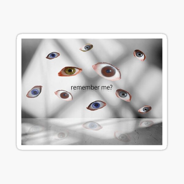 "Weirdcore Aesthetic Human Eyes Oddcore Strangecore Dreamcore" Sticker ...