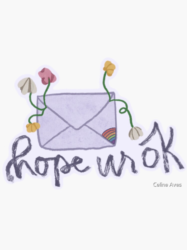 Pegatina «Hope Ur Ok - Olivia Rodrigo Sour fanart» de whatshernameavi ...