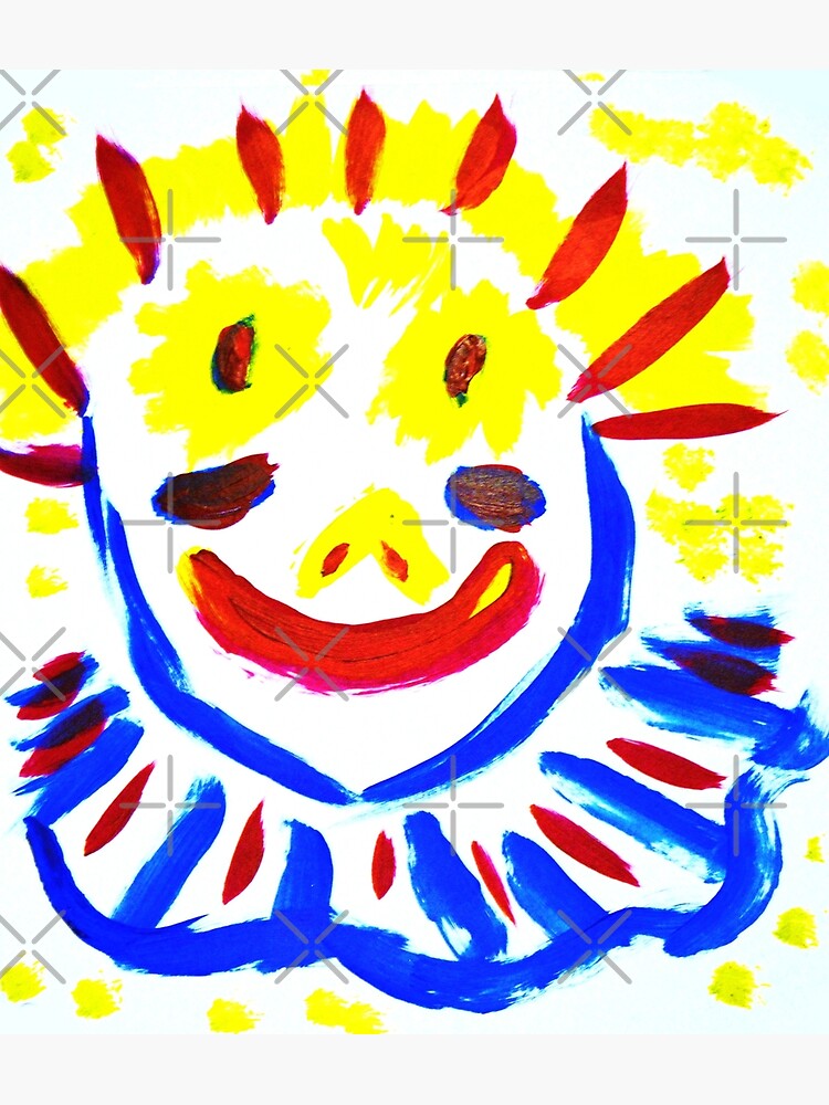 Giddy Clown Poster For Sale By Cosmicthing Redbubble