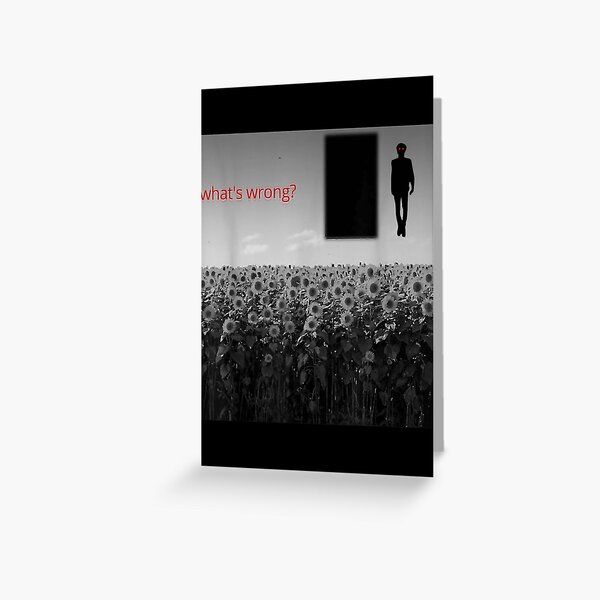 "Weirdcore Aesthetic Strangecore Creepy Shadow Dreamcore" Greeting Card ...