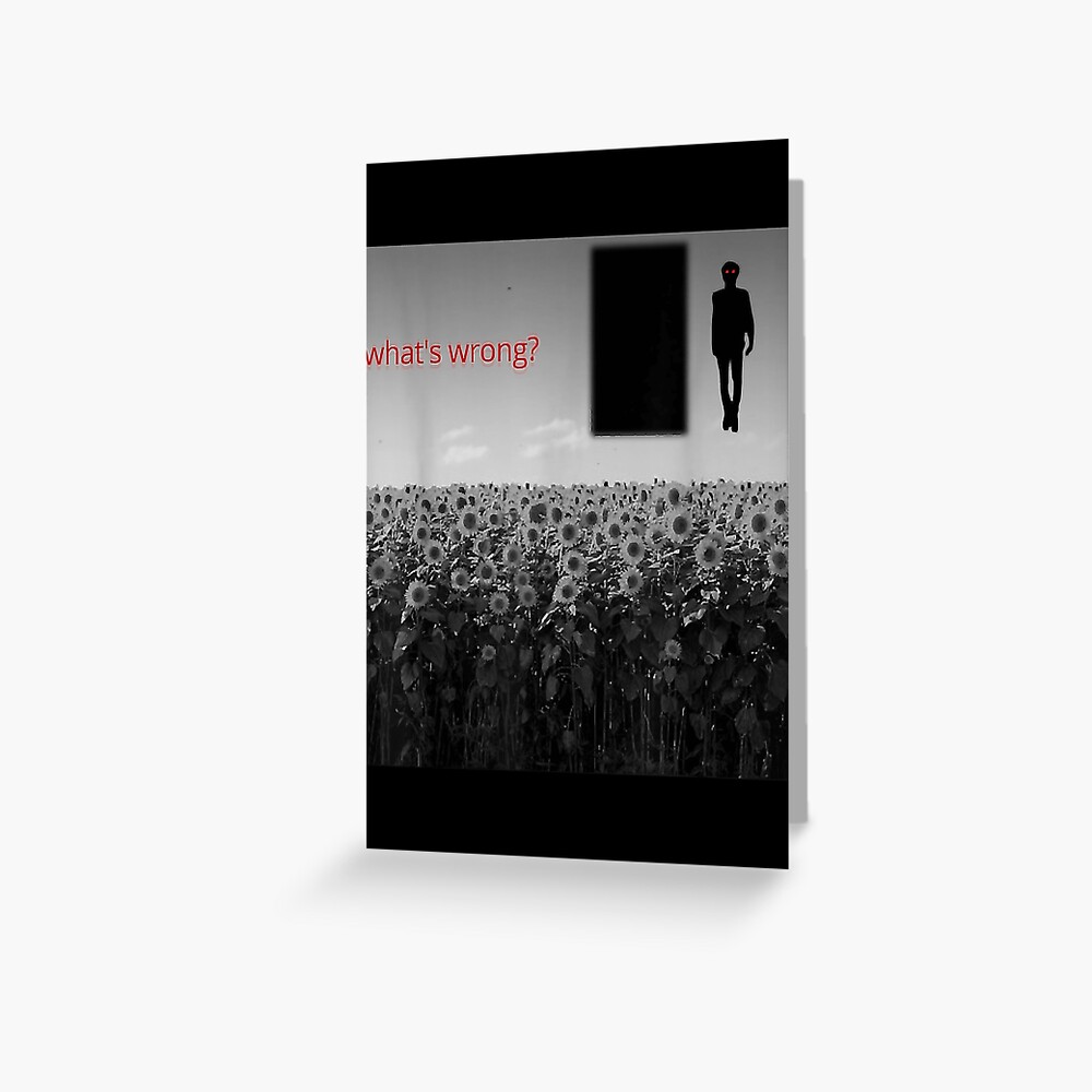 "Weirdcore Aesthetic Strangecore Creepy Shadow Dreamcore" Greeting Card ...