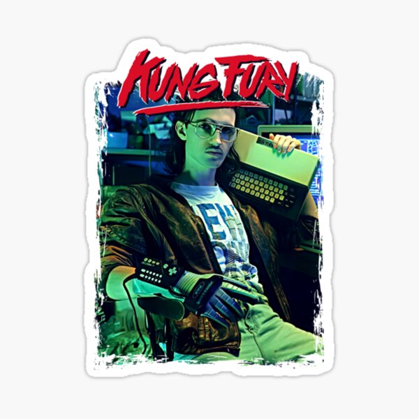 "Kung Fury Hackerman " Sticker for Sale by Imponte3LC | Redbubble