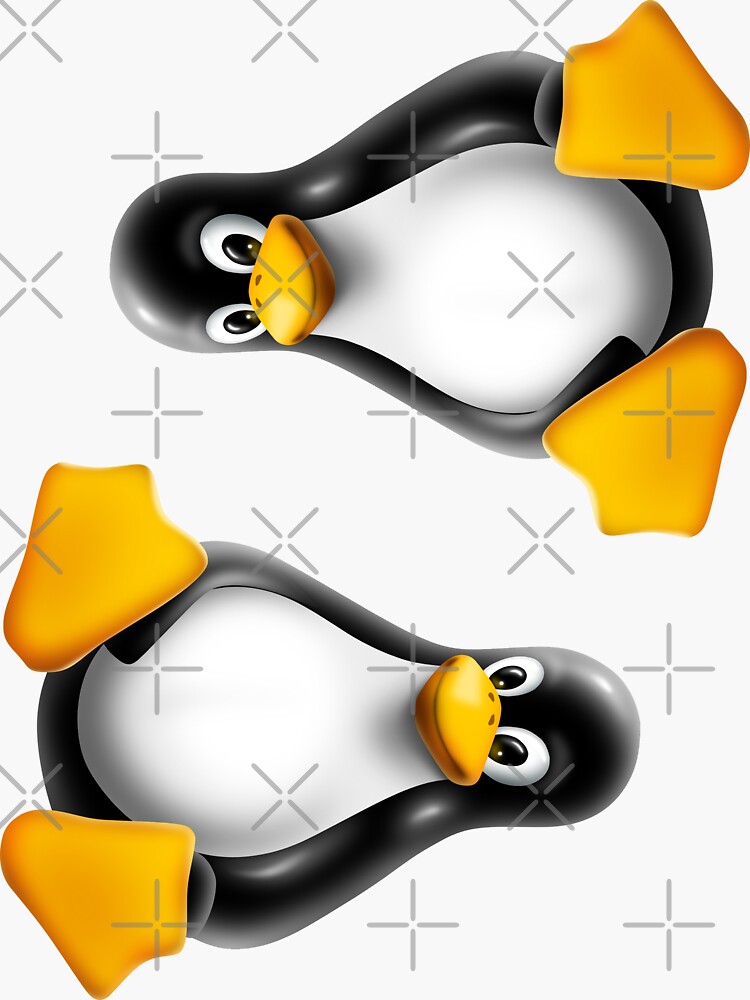 "Linux Tux" Sticker by ponda | Redbubble