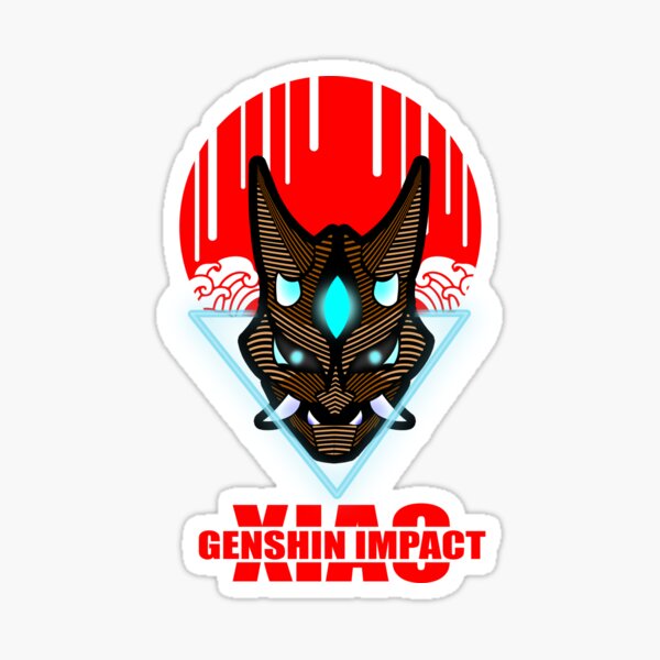 "Xiao Mask Caracter Genshin Impact" Sticker for Sale by Cahjowo | Redbubble