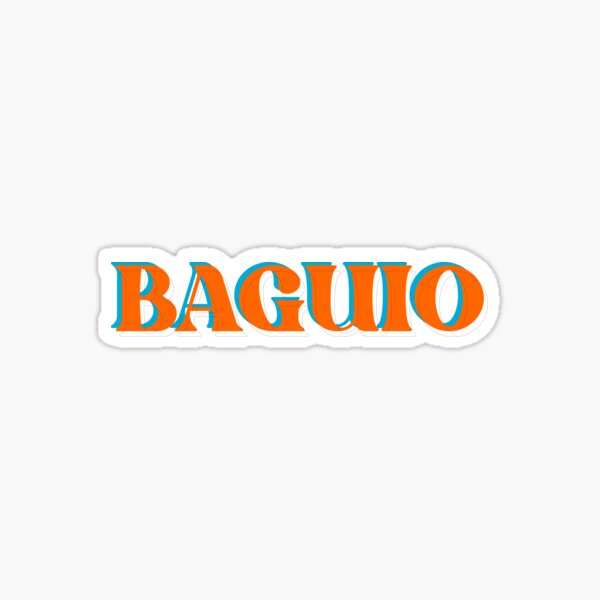"BAGUIO SUMMER RETRO VINTAGE FILIPINO PINOY" Sticker for Sale by ...