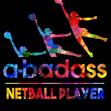 "Netball Player Ab Watercolor " Sticker for Sale by Landesign | Redbubble