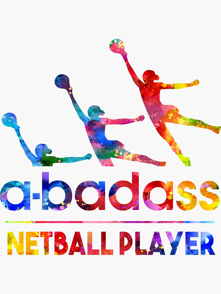 "Netball Player Ab Watercolor " Sticker for Sale by Landesign | Redbubble