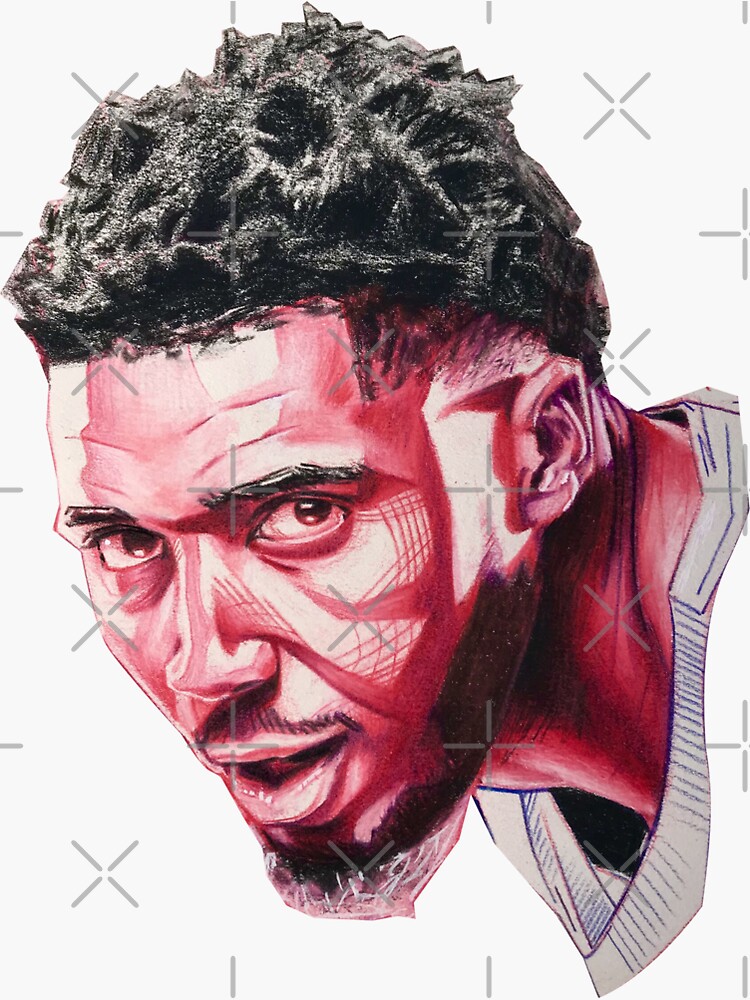 "Donovan Mitchell Art Draw" Sticker for Sale by vanlanhPro | Redbubble