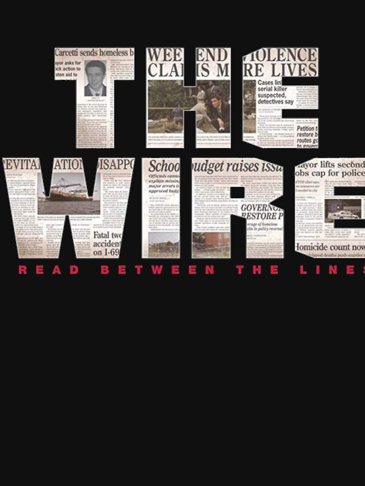 "BUY MERCH THE WIRE SERIES" T-shirt for Sale by brigitasasras ...