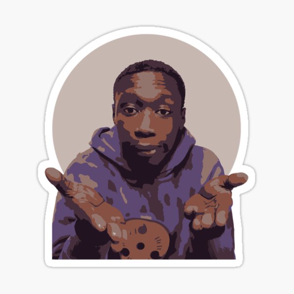 "khaby lame designs ,khaby lame art" Sticker for Sale by MiloaOsteli ...