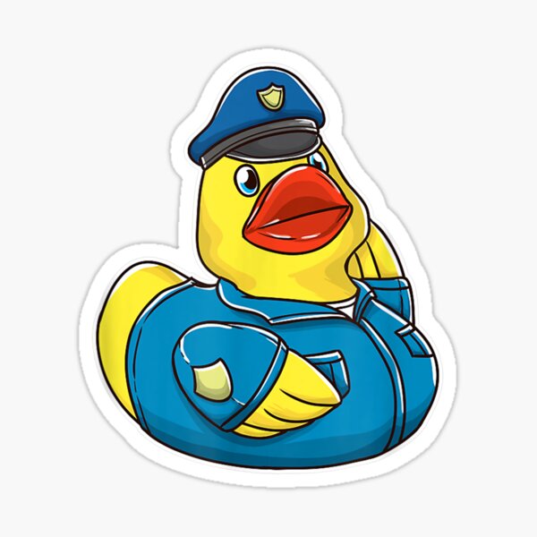 " Rubber Duck Police Officer" Sticker for Sale by paudels | Redbubble