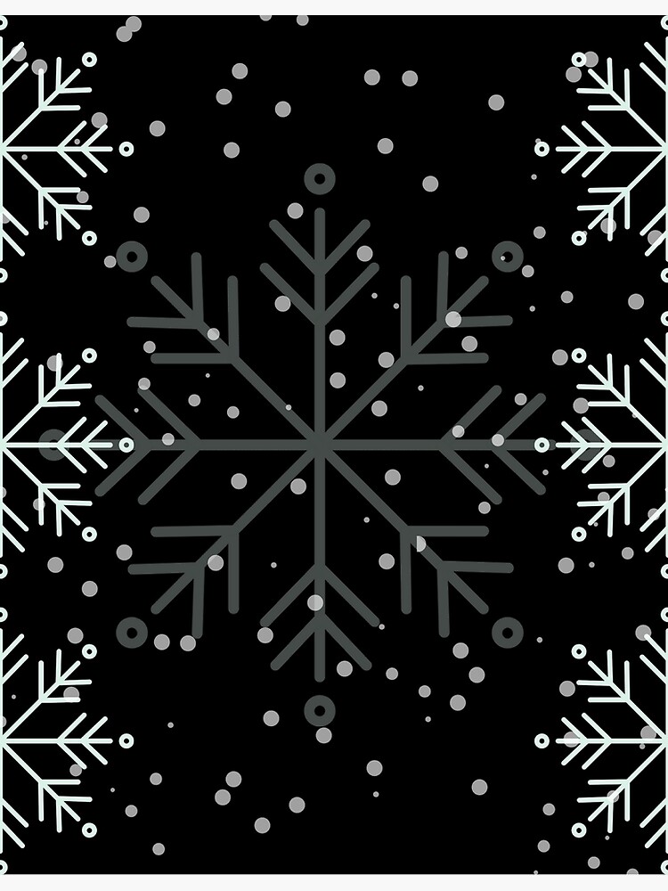 "snow flakes " Poster for Sale by ahmedmohsen0 | Redbubble