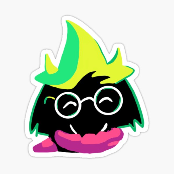"Smiling Ralsei " Sticker for Sale by floralphoebe | Redbubble