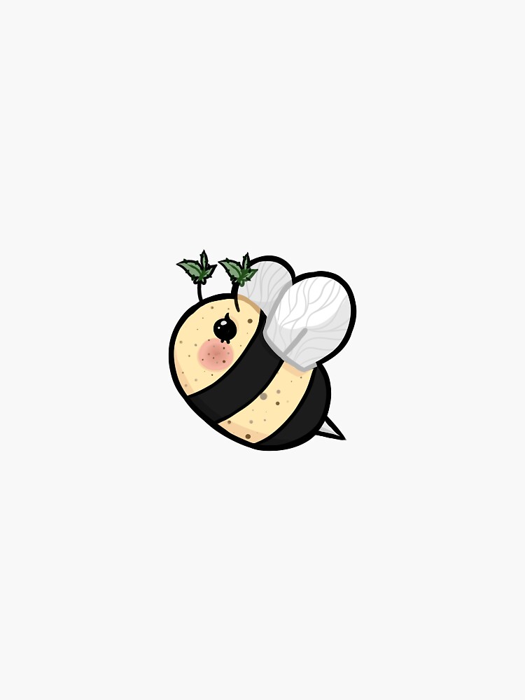 "Potato Bee" Sticker for Sale by Pastel-Witch | Redbubble