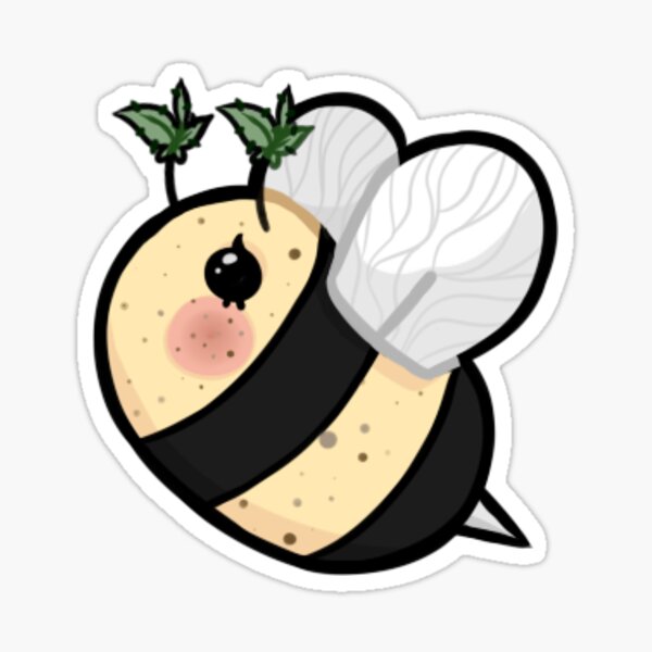 "Potato Bee" Sticker for Sale by Pastel-Witch | Redbubble