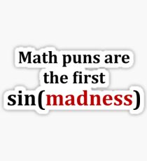 Math Puns: Stickers | Redbubble
