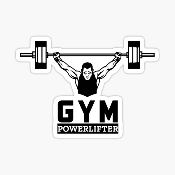 "GYM, Powerlifter" Sticker for Sale by taneesahmad | Redbubble
