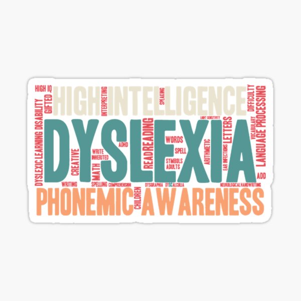 "World Dyslexia Awareness Day Classic " Sticker for Sale by InsponDylan ...