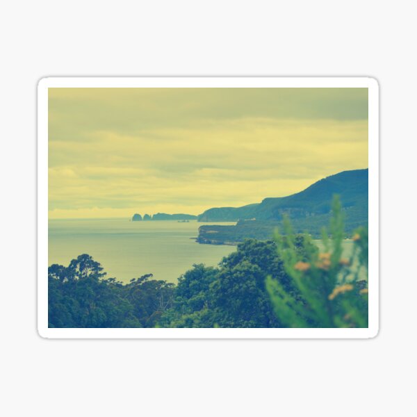 "Tasmania Coastline" Sticker for Sale by Almost-Good | Redbubble