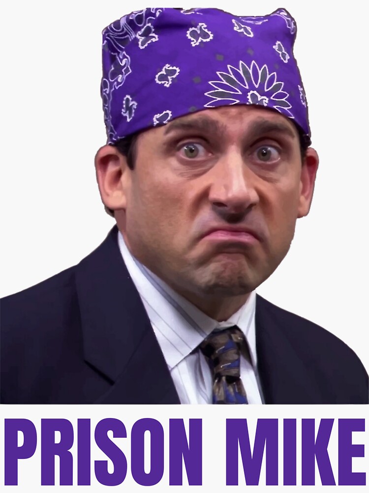 "Prison Mike, The Office U.S TV Show" Sticker for Sale by ...