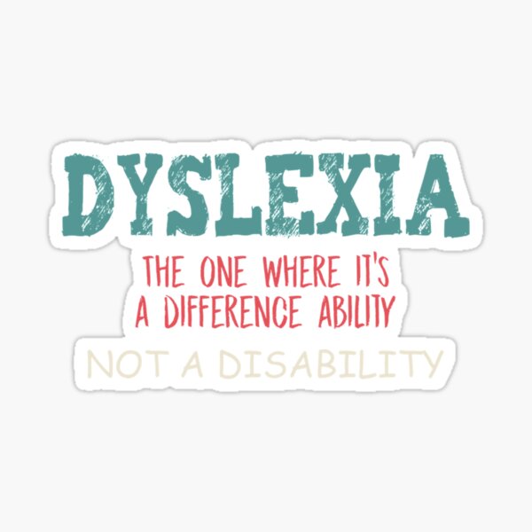 "World Dyslexia Awareness Day Classic " Sticker for Sale by InsponDylan ...