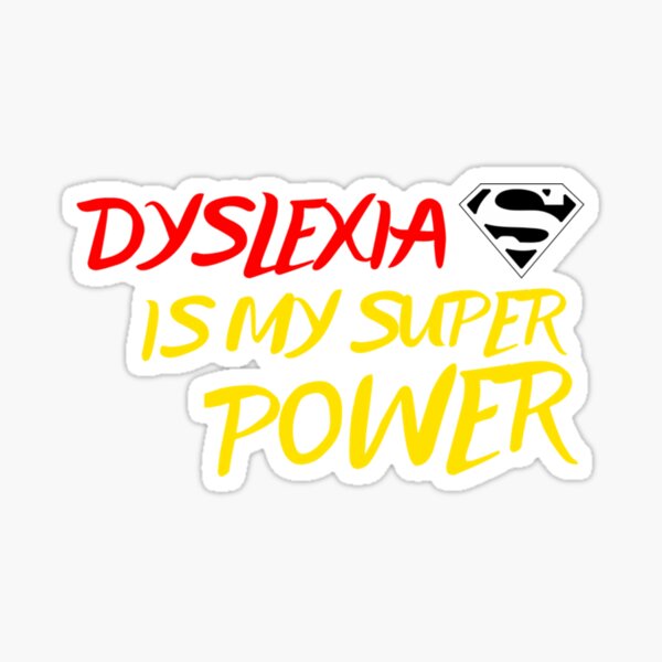 "World Dyslexia Awareness Day Classic " Sticker by InsponDylan | Redbubble
