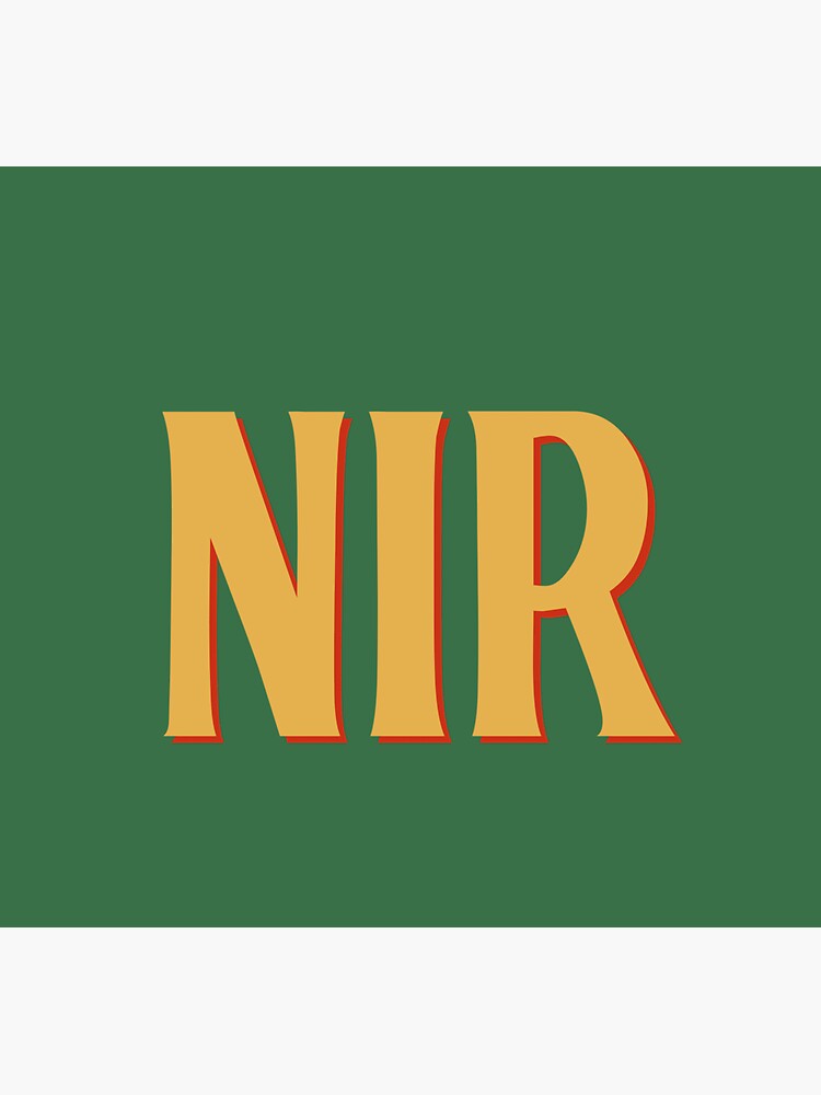 "New 2021 NIR Logo Gold & Green" Sticker for Sale by Nothing-Is-Real | Redbubble
