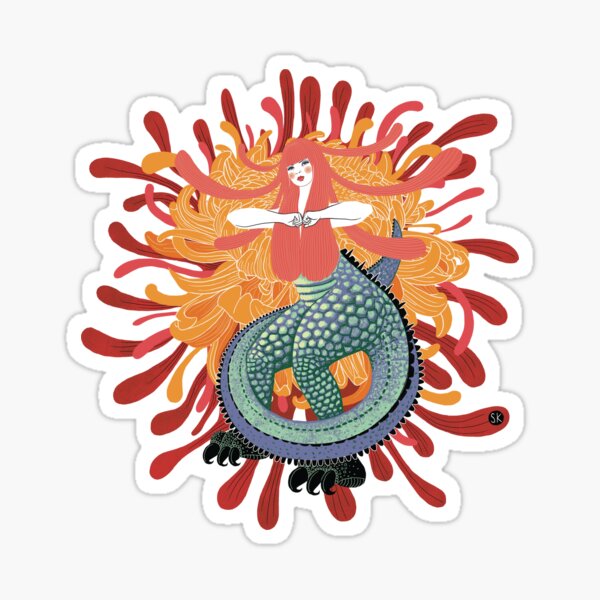 "Girlzilla" Sticker by kernelcopia | Redbubble