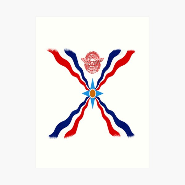 "Assyrian Flag Assyria Empire Ator Logo" Art Print for Sale by Tritroc ...