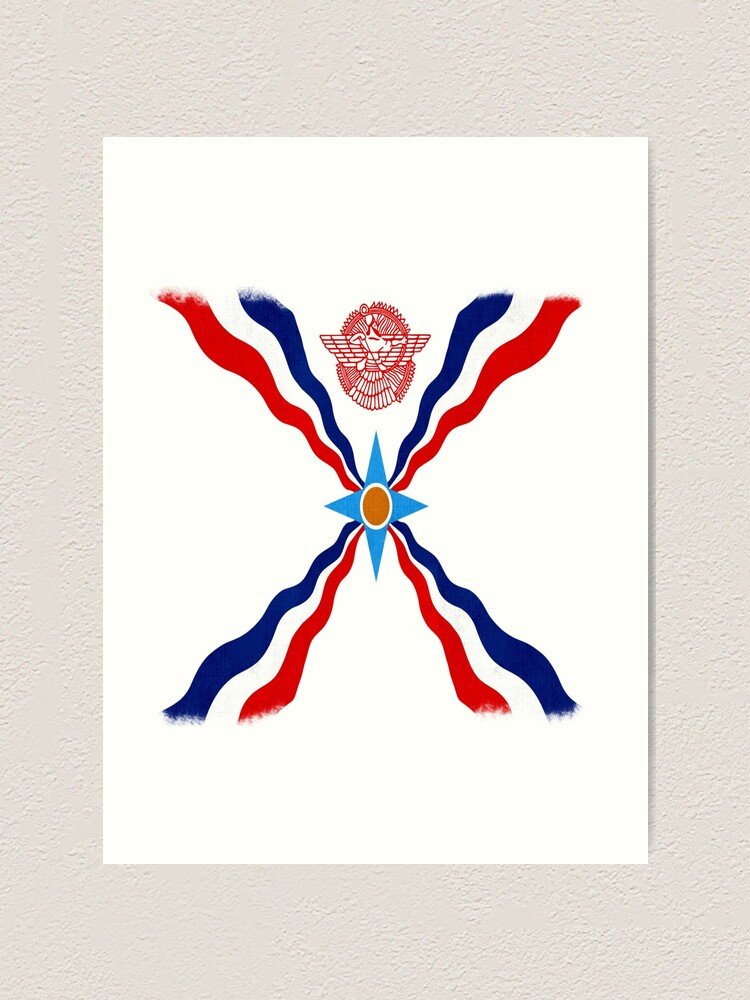 "Assyrian Flag Assyria Empire Ator Logo" Art Print for Sale by Tritroc ...
