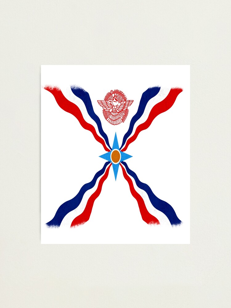 "Assyrian Flag Assyria Empire Ator Logo" Photographic Print by Tritroc ...