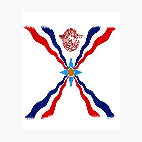 "Assyrian Flag Assyria Empire Ator Logo" Photographic Print by Tritroc ...