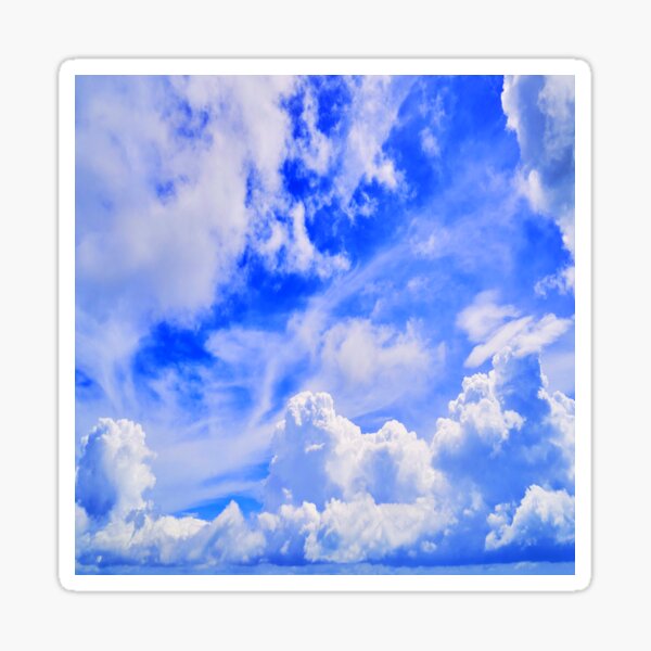 "Blue Sky Clouds" Sticker by Cerihudson | Redbubble