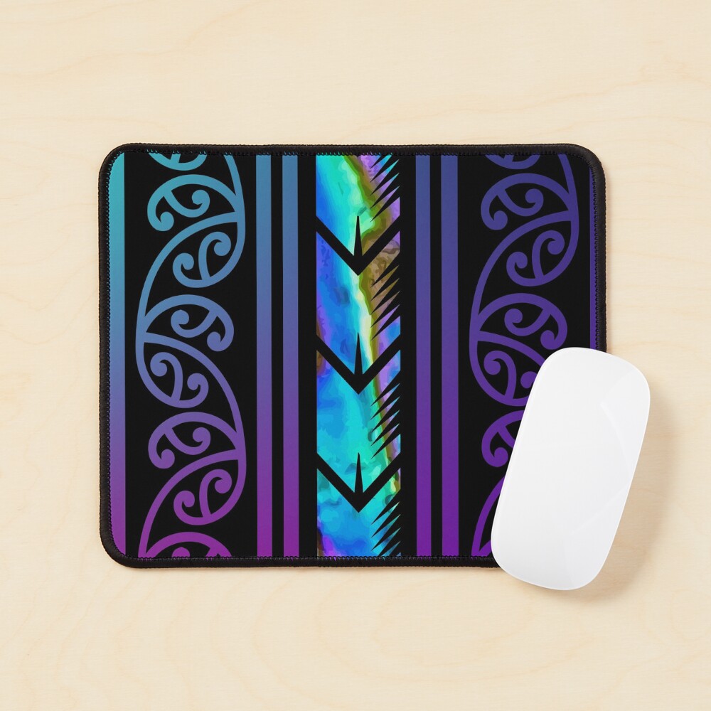 "Purple Māori Design with Inlayed Paua Shell // New Zealand" Poster for Sale by Uncommon Cents ...