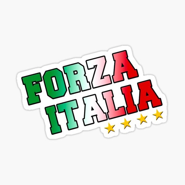 "Forza Italia " Sticker for Sale by ForzaDesigns | Redbubble
