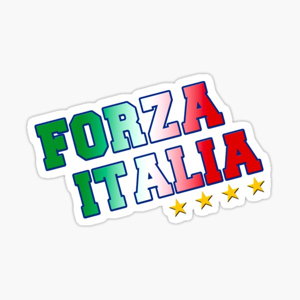 "Forza Italia " Sticker for Sale by ForzaDesigns | Redbubble
